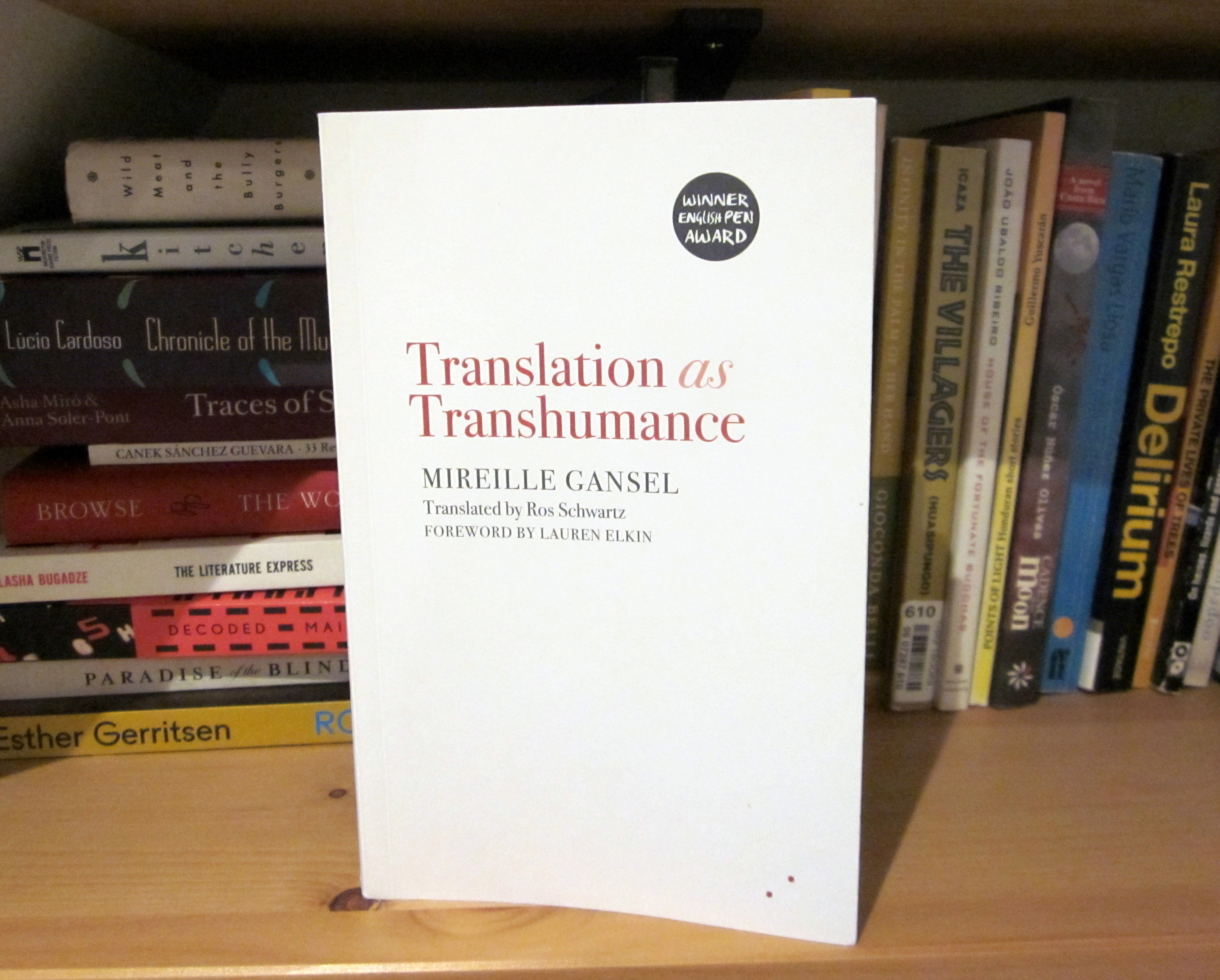 » Translation as transhumance A year of reading the world